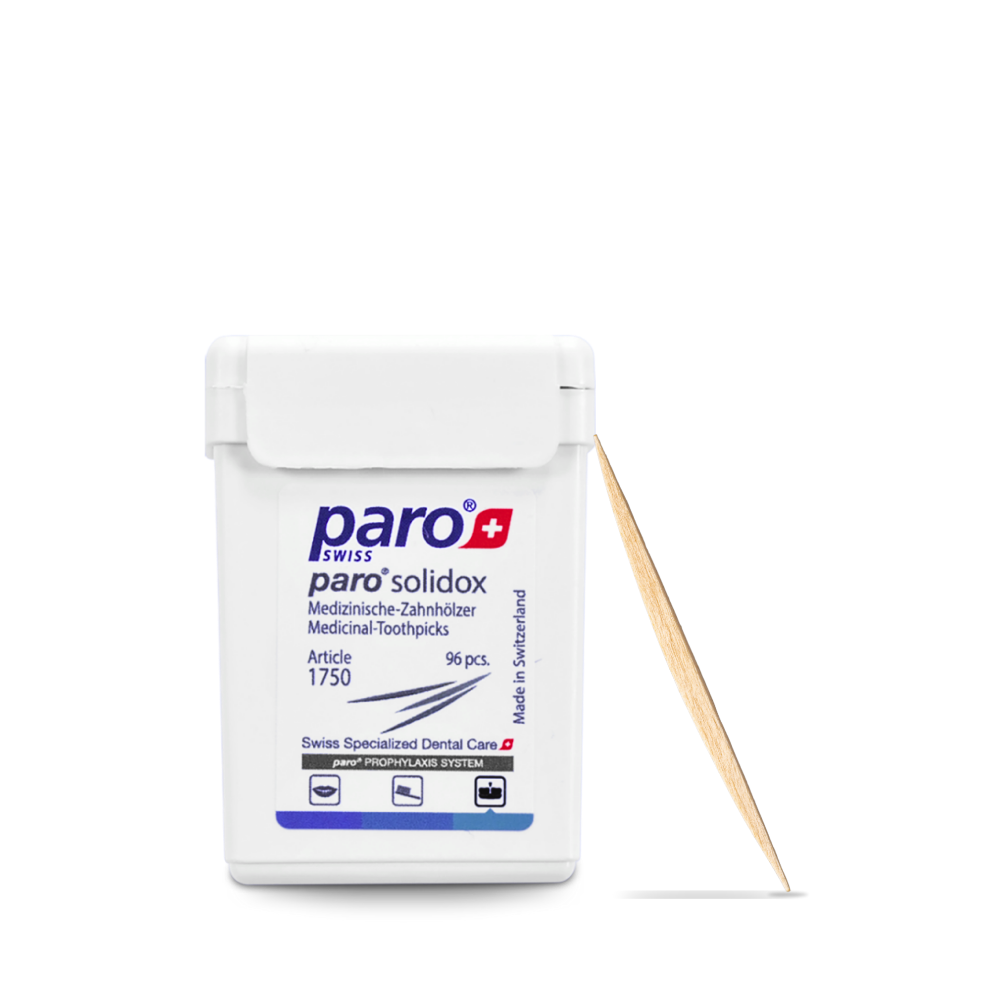 paro® solidox, Holz Zahnstocher, doppel-endig, 96 Stück